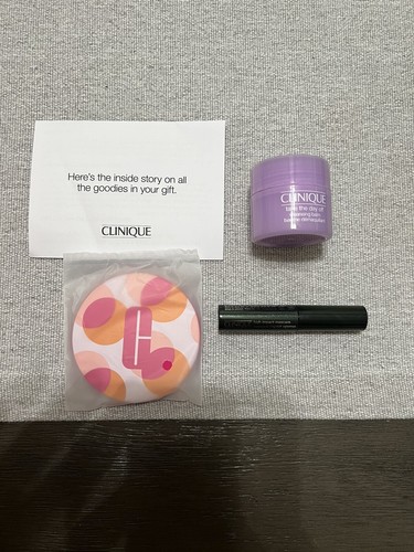Clinique Skincare Makeup 4pc Sample Size Gift Set ULTA Black Mascara ...