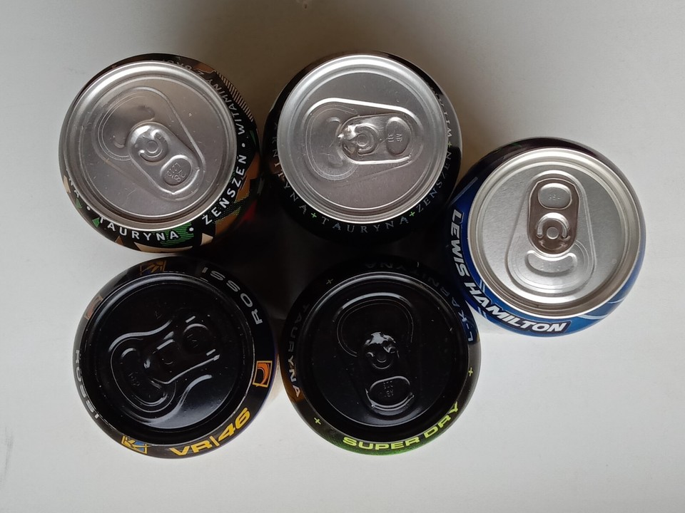 Energy Drink MONSTER Empty Cans 500 ml. Poland 2022 – 5 pcs. Bottom ...