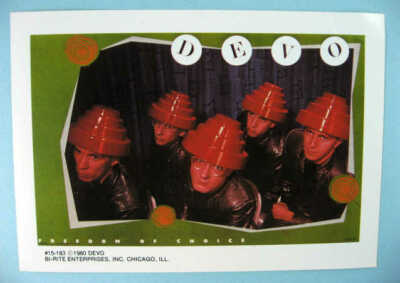 DEVO 1980 Mini-Poster Photo Sticker near MINT | eBay