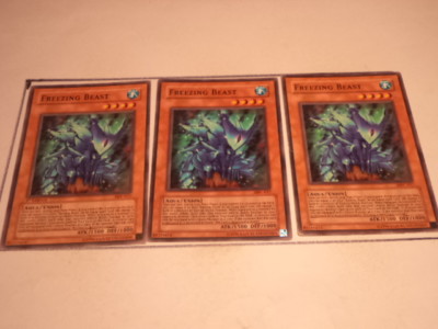 3X Freezing Beast MFC-017 - Yugioh Yu Gi Oh! 3 Playset | eBay