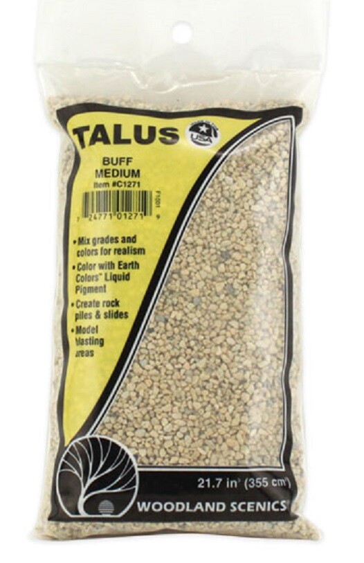 Woodland Scenics Talus Rock Debris: Fine/Medium/Coarse/Extra Coarse 21. ...