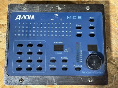 Aviom MCS Mic Control Surface Mic Pre Controller for All Frame and ...