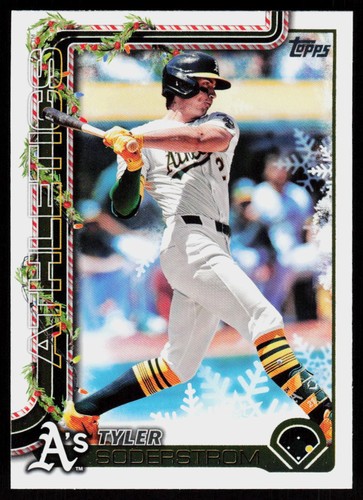 2025 Topps Holiday Tyler Soderstrom #H32 BASEBALL CARD Athletics | eBay