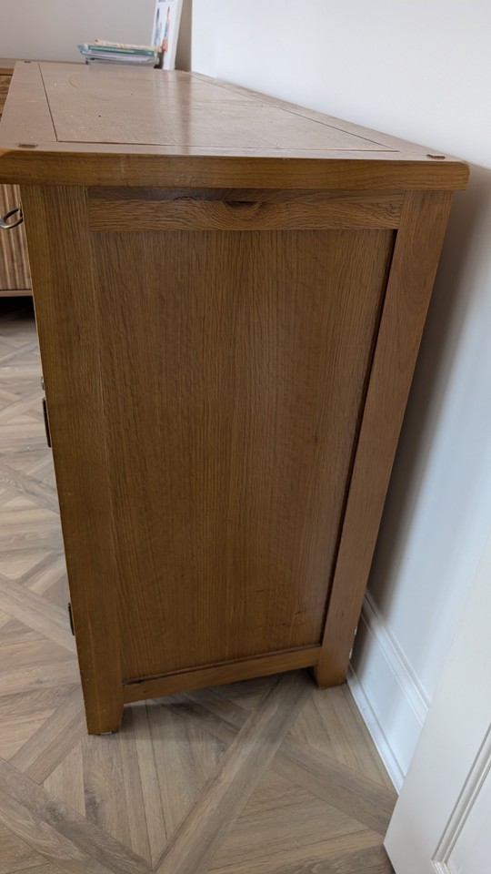 Oak furnitureland Original Rustic Large Sideboard - solid oak | eBay UK