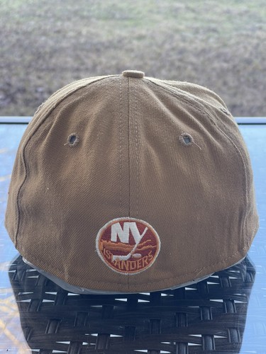 Vintage New Era 59Fifty NHL New York Islanders Fitted Hat Size 7 Tan ...