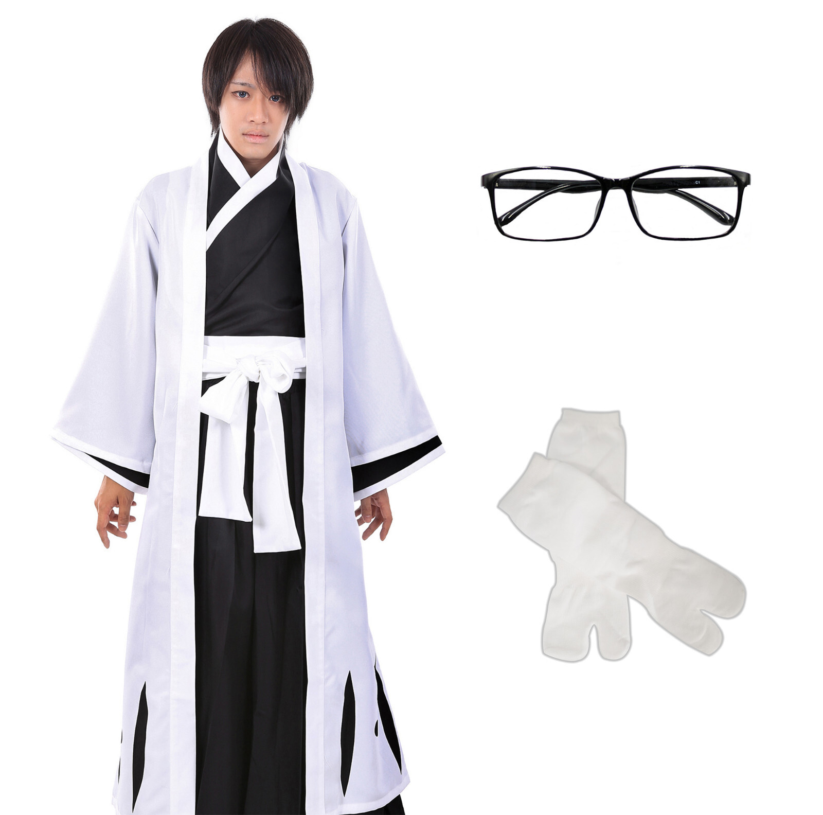 Halloween Cosplay Costume Gotei 13 5th Division Captain Sosuke Aizen ...