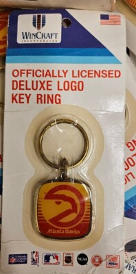 Keychain Atlanta Hawks Retro Logo Metal Enamel New Old Stock NBA gift ...