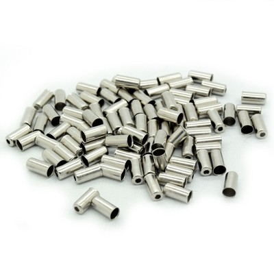 Transfil Self-Locking 5mm Alloy Brake Ferrule Silver 100pcs | eBay
