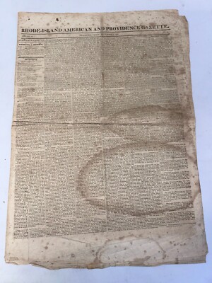 Rhode-Island American & Providence Gazette September 1, 1826 Vol. LX No ...