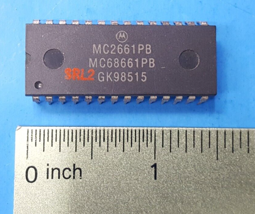 (2 PCs)Microcontrollers ICs,MC68661PB ,MOTOROLA,I/O Controller,1 ...