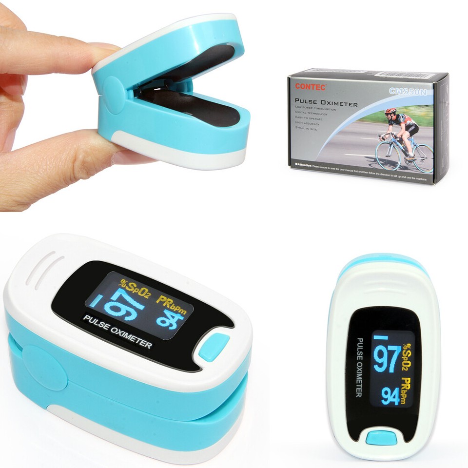 OLED HEART PULSE RATE BLOOD OXYGEN SENSOR PATIENT MONITOR SPO2 FINGER ...