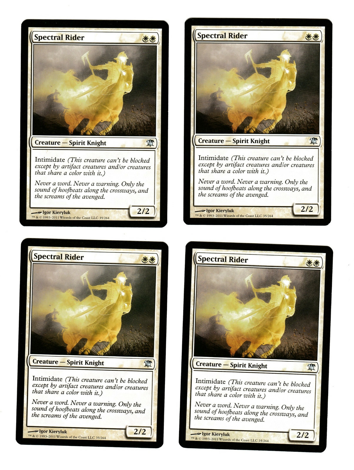 4x Spectral Rider EX Innistrad Mtg Magic EDH 4x x4 | eBay