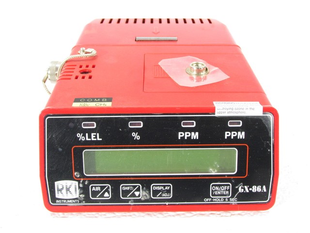 RKI Instruments Gx-86a Combustable Gas Oxygen Co H2s Monitor Meter W ...