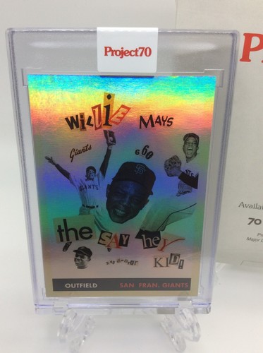 2021 topps project 70 Willie Mays by Infinite Archives Rainbow foil /70 ...