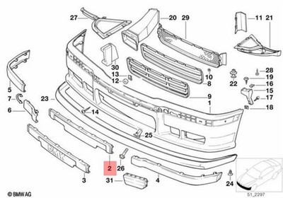 Genuine BMW E36 Cabrio Compact Coupe Sedan Number Plate Strip OEM ...