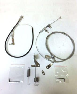 GM 700R4 Kickdown Cable + 24" BLACK Throttle Cable Cut to Fit w ...