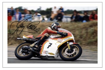 BARRY SHEENE SIGNED PHOTO PRINT AUTOGRAPH MOTO GP SUPERBIKES SUZUKI ...