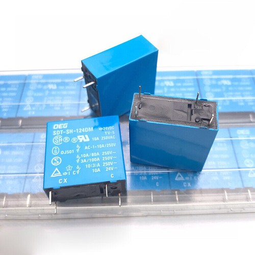 5PCS OEG SDT-SH-124DM Power Relay 24VDC 4Pin 10A 250V #F15 | eBay