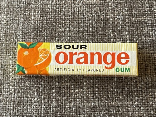 RARE Vintage 1960’s ADAMS SOUR ORANGE GUM PACK Unopened NOS Mint ...