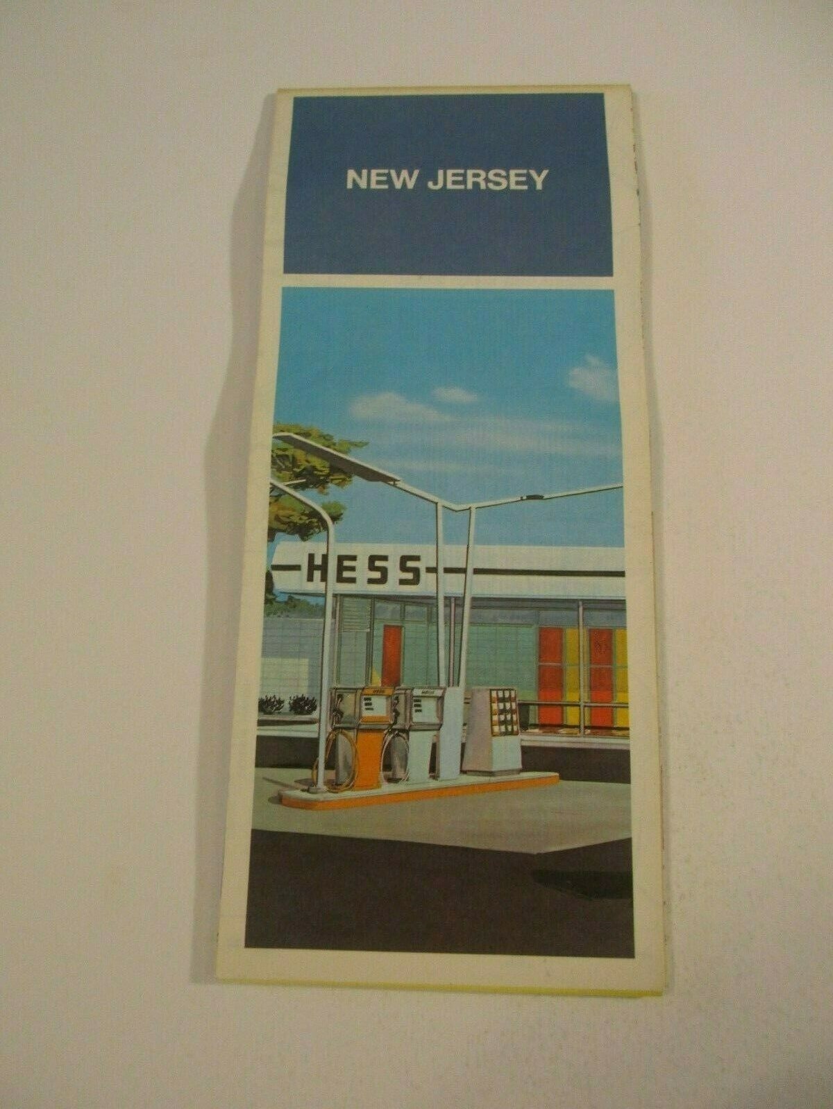 Vintage 1971 Hess New Jersey Oil Gas Service Station Travel Road Map ...