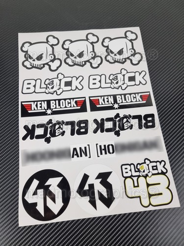 Auto car truck decals stickers graphics Ken Block 43 tribute for Ford ...