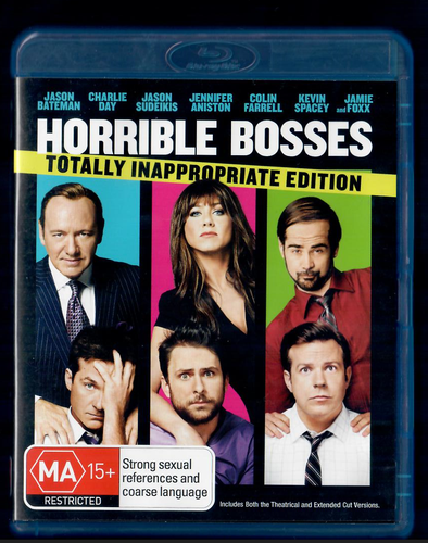 Horrible Bosses Blu Ray Movie Totally INAPPROPRIATE EDITION | eBay ...