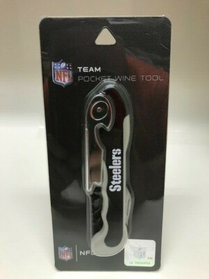 Pittsburgh Steelers Pocket Wine Tool Opener - NFL Football Wine ...