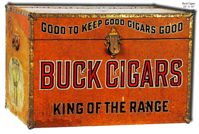 Vintage Style Metal Sign Buck Cigars 15 x23 | eBay