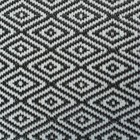 Black White Geo Diamonds 4 x 6 ft Outdoor Patio RV Mat Reversible Rug ...