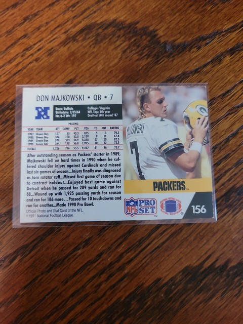 1991 Pro Set - #156 Don Majkowski for sale online | eBay