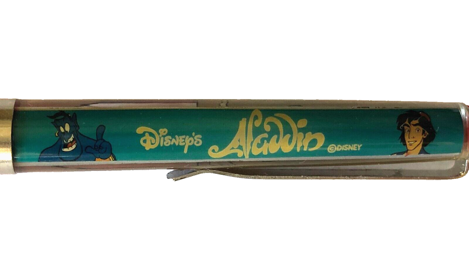 Aladdin Floaty Pen Moving Genie from Lamp Disney Movie Vintage Floating ...