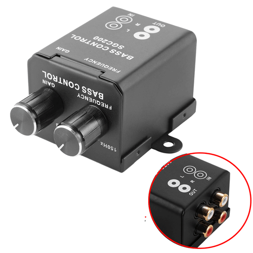 Car Remote Amplifier Subwoofer Equalizer Crossover Bass Controller ...