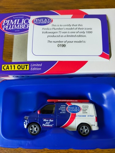 Siku Pimlico Plumbers Volkswagen T5 Van - CA11 OUT | eBay UK