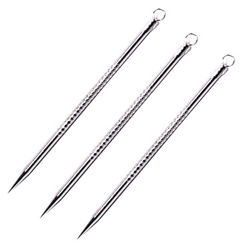 3X Blackhead Remover Comedone Acne Pimple Pore Blemish Extractor Needle ...