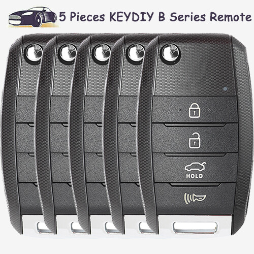 5 KEYDIY KD B Series B19-4 Universal Remote Key for KD900 KD900+ URG200 ...