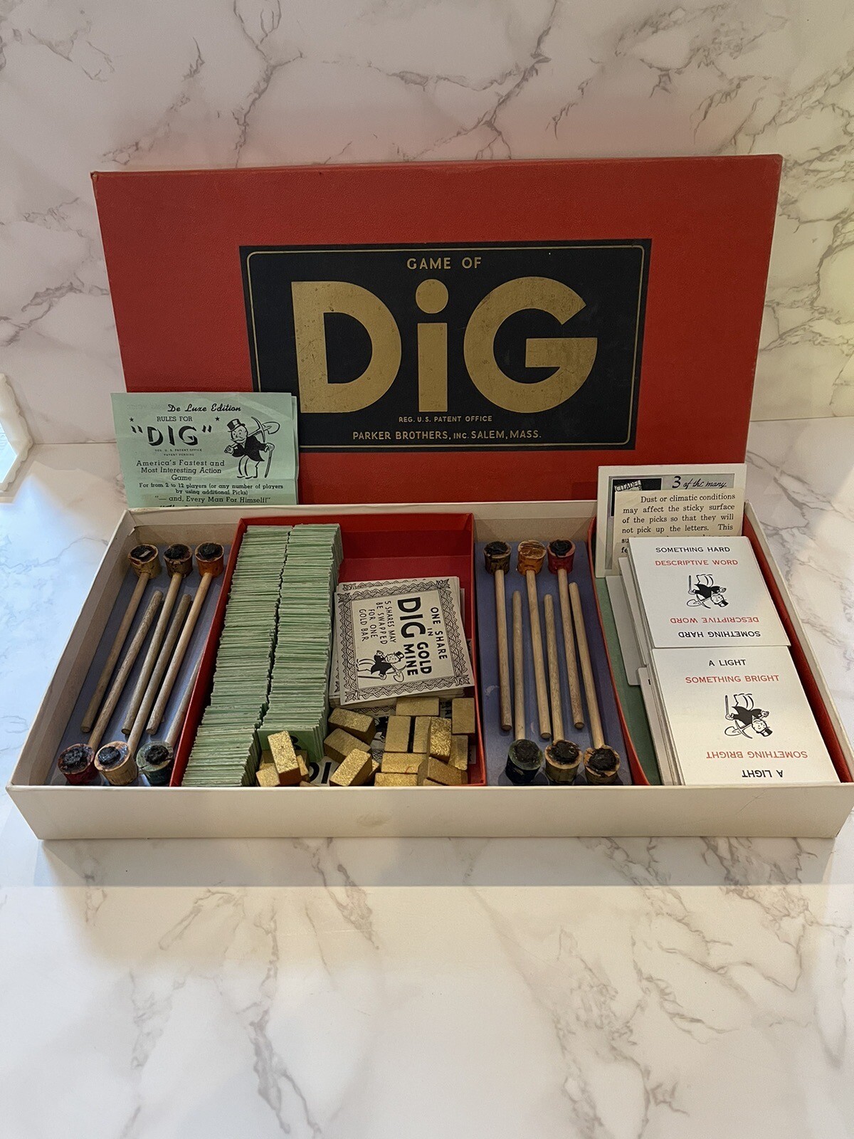 VTG Monopoly Board Game DIG by Parker Brothers Complete | eBay