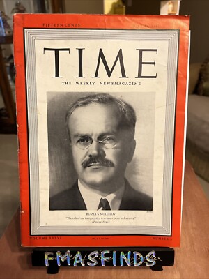 A4 1940 RUSSIA MOLOTOV July 15 TIME Magazine | eBay