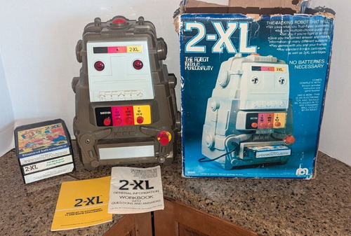 VTG 1970'S TYPE 1 MEGO TOY 2XL TALKING ROBOT PARTS REPAIR W/ CARTRIDGES ...