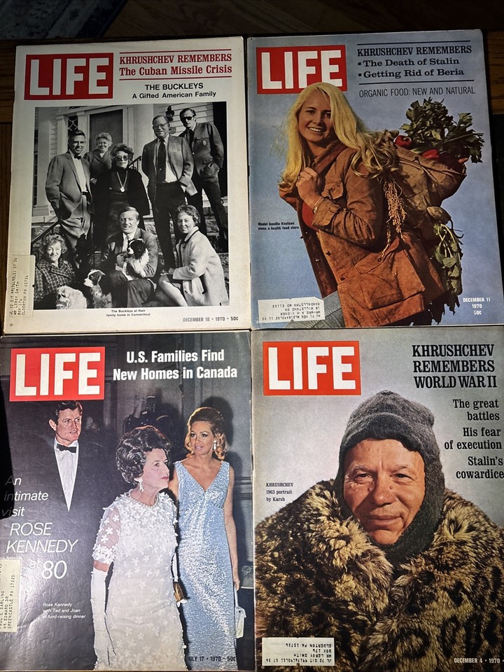 18 Issue Lot LIFE MAGAZINE All From 1970 Robert Redford Johnny Carson ...