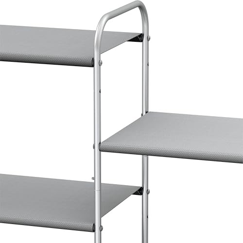 Shoe Rack Storage Organizer 20-Pair 4-Tier Grey | eBay