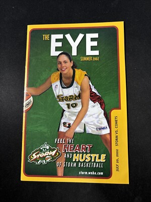Seattle Storm vs Comets - WNBA Program - July 20, 2002 - Sue Bird ...