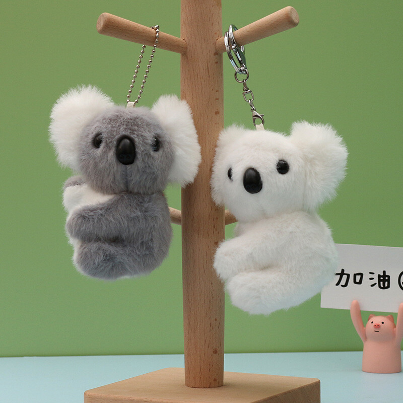 Cute Kola Keychain Keyring Plush Toy Koala Bear Women DIY Jewelry ...