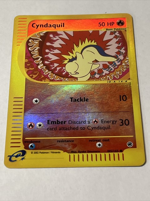 Pokémon TCG Cyndaquil Expedition 105/165 Reverse Holo Common for sale ...