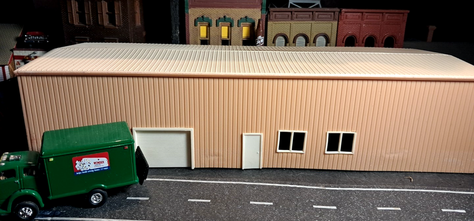 Pike-Stuff Prefab Warehouse-HO=1/87Model Railroad Building-#4-BUILT ...