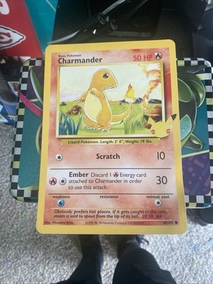 Pokémon TCG Charmander Base Set Unlimited, 46/75, 1995, Pristine ...