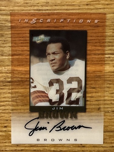 1999 Score Inscriptions Jim Brown On Card Auto Autograph #JB-32 | eBay