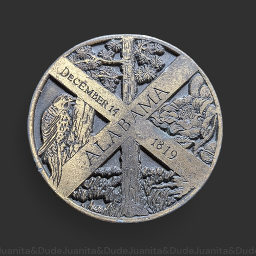 Alabama State December 14 1819 Commemorative Belt Buckle Vintage Look ...