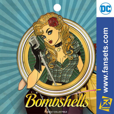 DC Comics Bombshells Black Canary Badge Licensed FanSets Pin | eBay