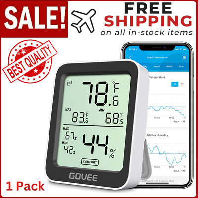 Govee Thermometer Hygrometer, Accurate Indoor Temperature Humidity ...