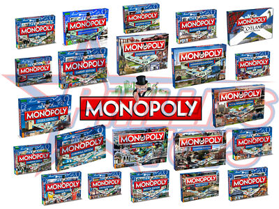 Regional and City Monopoly Family Board Games - Manchester, Edinburgh ...